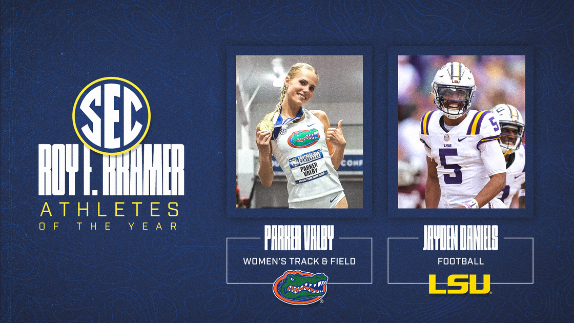 LSU's Daniels, Florida's Valby named 2023-2024 Roy F. Kramer SEC ...