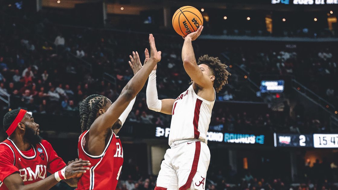 Sears' late surge secures Alabama's first-round win vs. Robert Morris ...