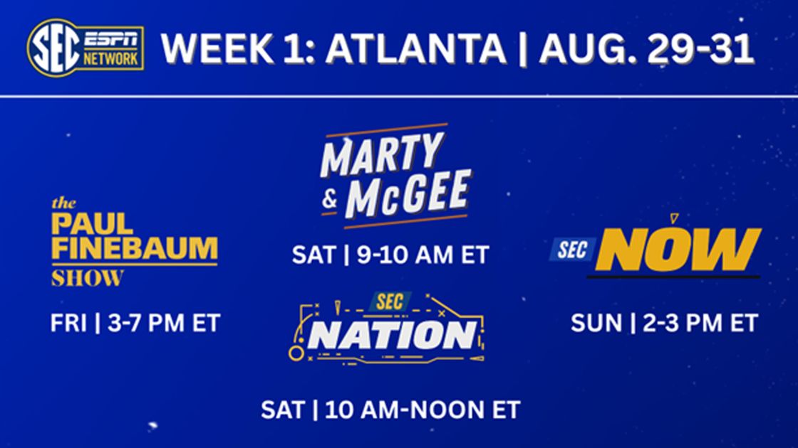 SEC Nation is in Atlanta for Week 1 as Tennessee and Syracuse face off ...