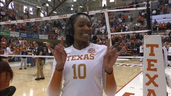 Rutherford speaks on No. 14 Texas' fifth-set comeback vs. Ole Miss ...