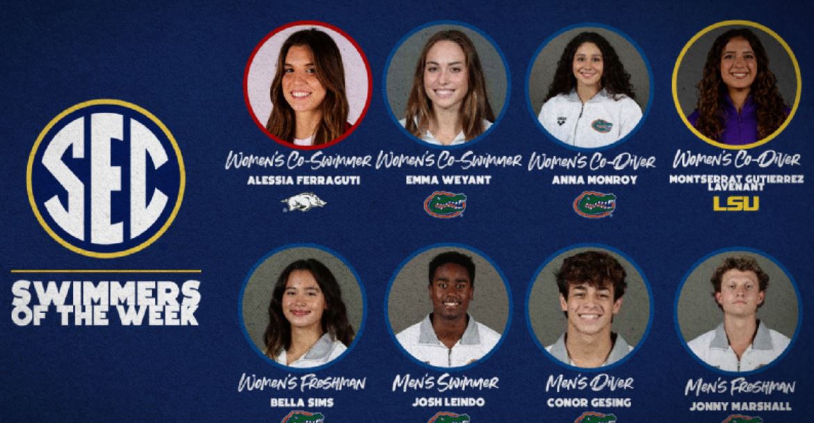 SEC Swimming & Diving Athletes of the Week: Week 3 - Southeastern ...