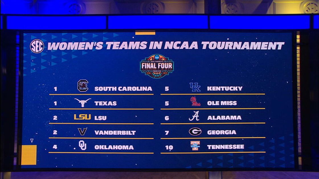 12 SEC women's teams head to postseason with 10 in NCAA tourney ...