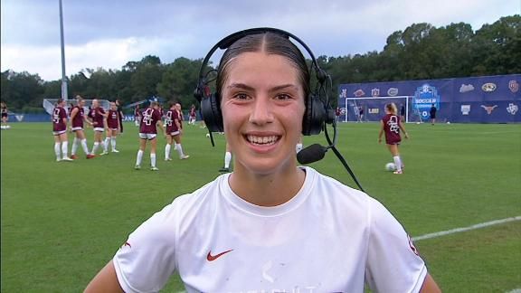 Ward explains her two goals that helped Texas 'brace' to victory ...