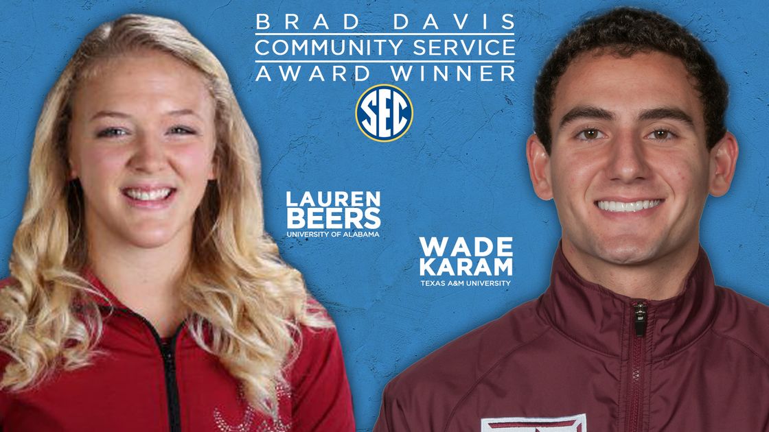 Beers, Karam named SEC Community Service Award winners - Southeastern ...