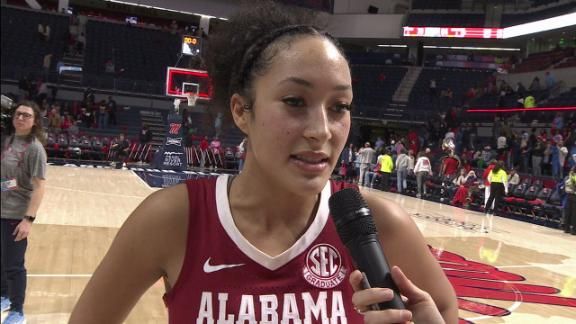 Aaliyah Nye speaks on No. 18 Alabama's mindset against Ole Miss ...