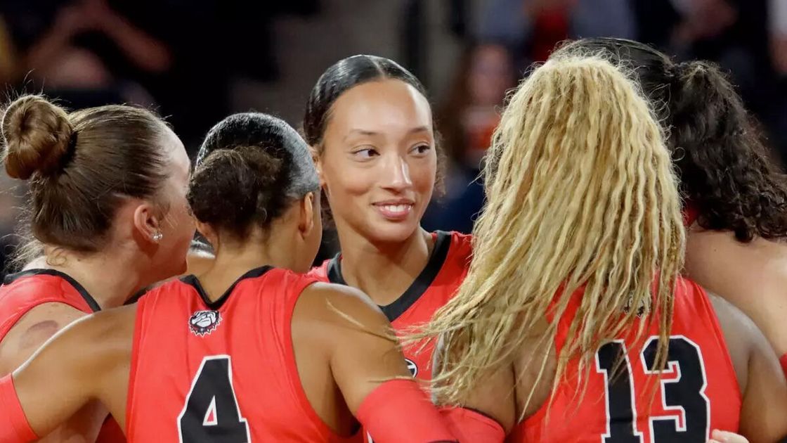 Georgia upsets in-state rival No. 23 Georgia Tech in five sets ...