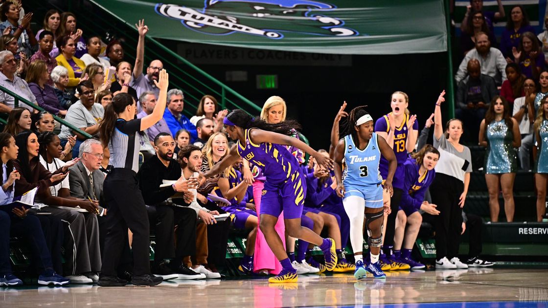 No. 5 LSU extends 100-point streak in win vs. rival Tulane ...