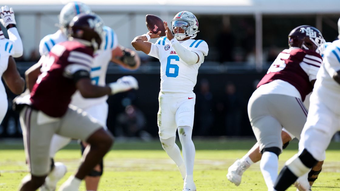 Egg Bowl: Trinidad Chambliss tosses 4 TDs in Ole Miss' win over MS ...