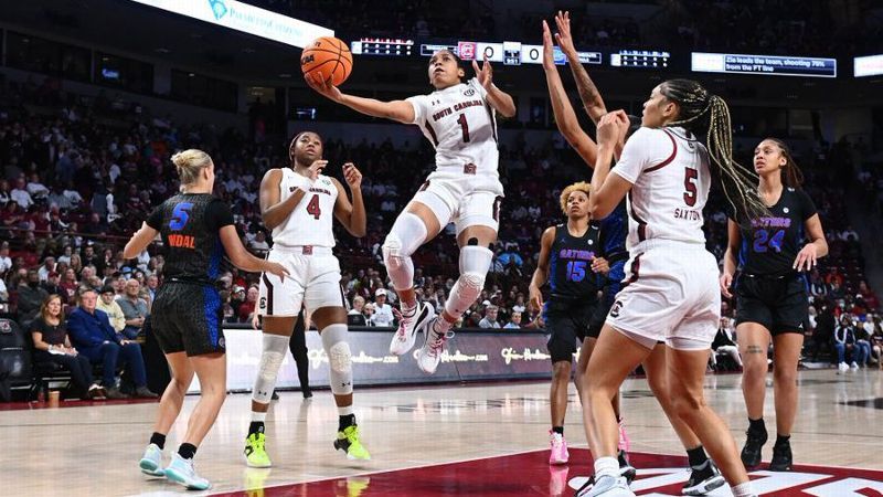 Four Gamecocks score in double digits, take down Gators - Southeastern ...