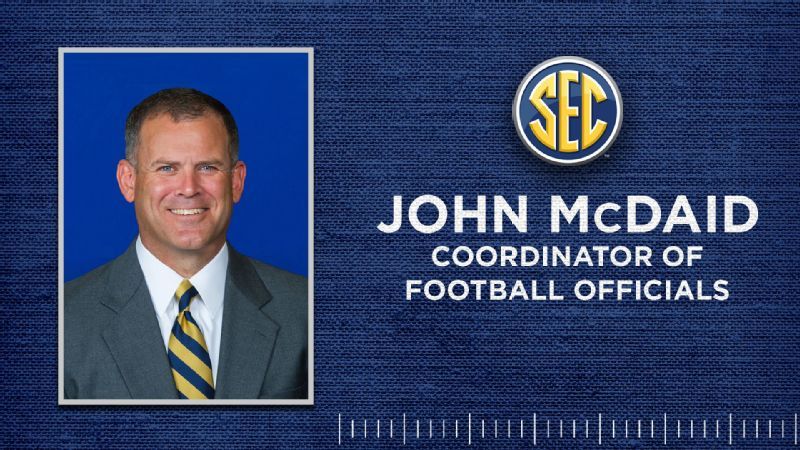 McDaid to be new SEC Coordinator of Football Officials - Southeastern ...